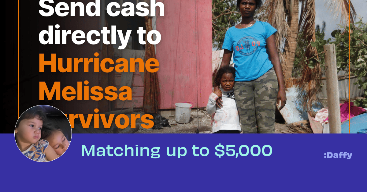 Donate to " Send cash to Hurricane Melissa survivors in Jamaica", led ...