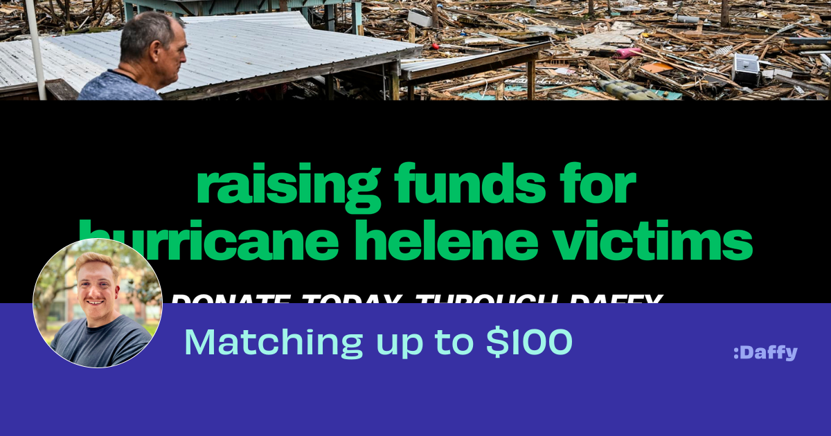 Donate to "Help Victims of Hurricane Helene", led by Ted Murphy