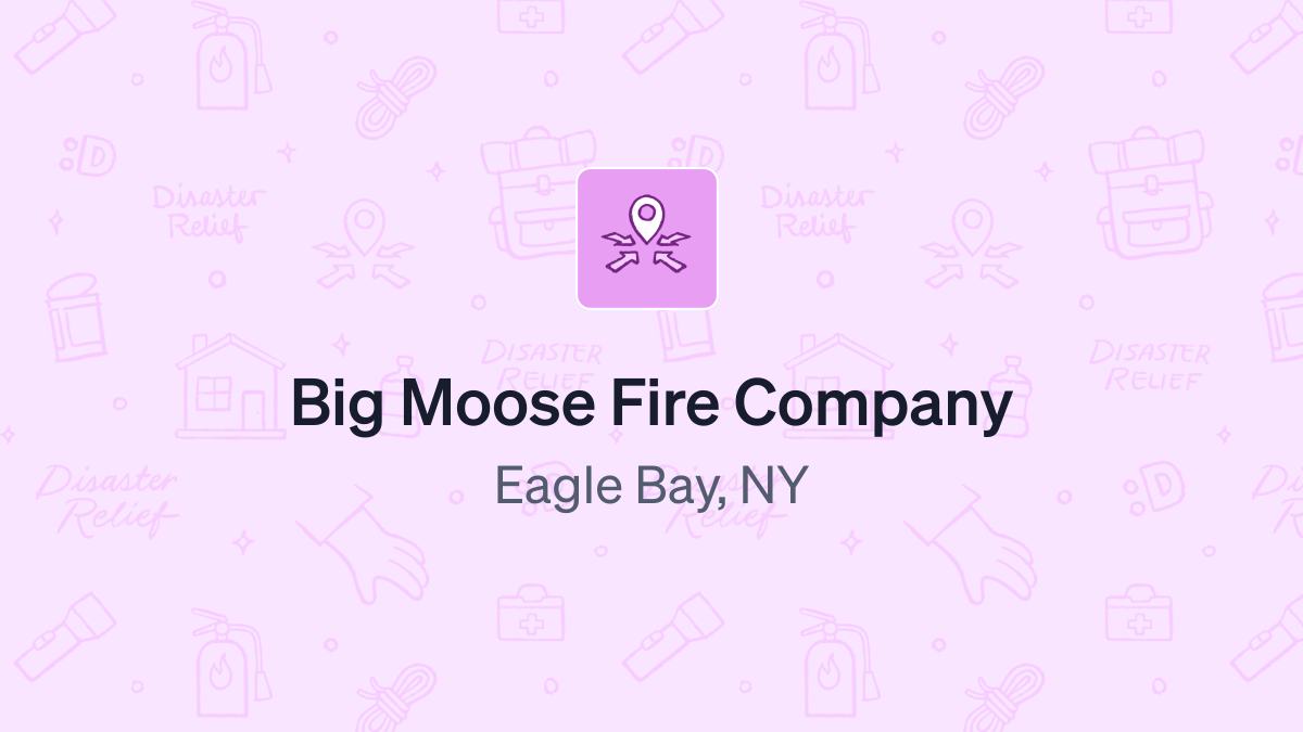 Donate to Big Moose Fire Company (16-1077582) using Daffy