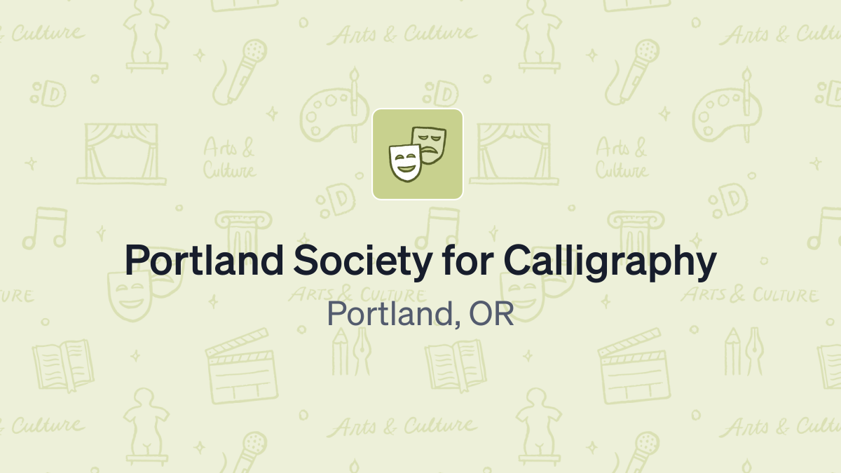 Donate to Portland Society for Calligraphy (23-7368589) using Daffy