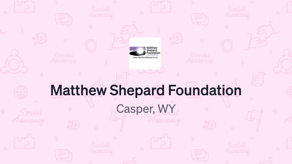 Donate to Matthew Shepard Foundation (31-1640047) using Daffy