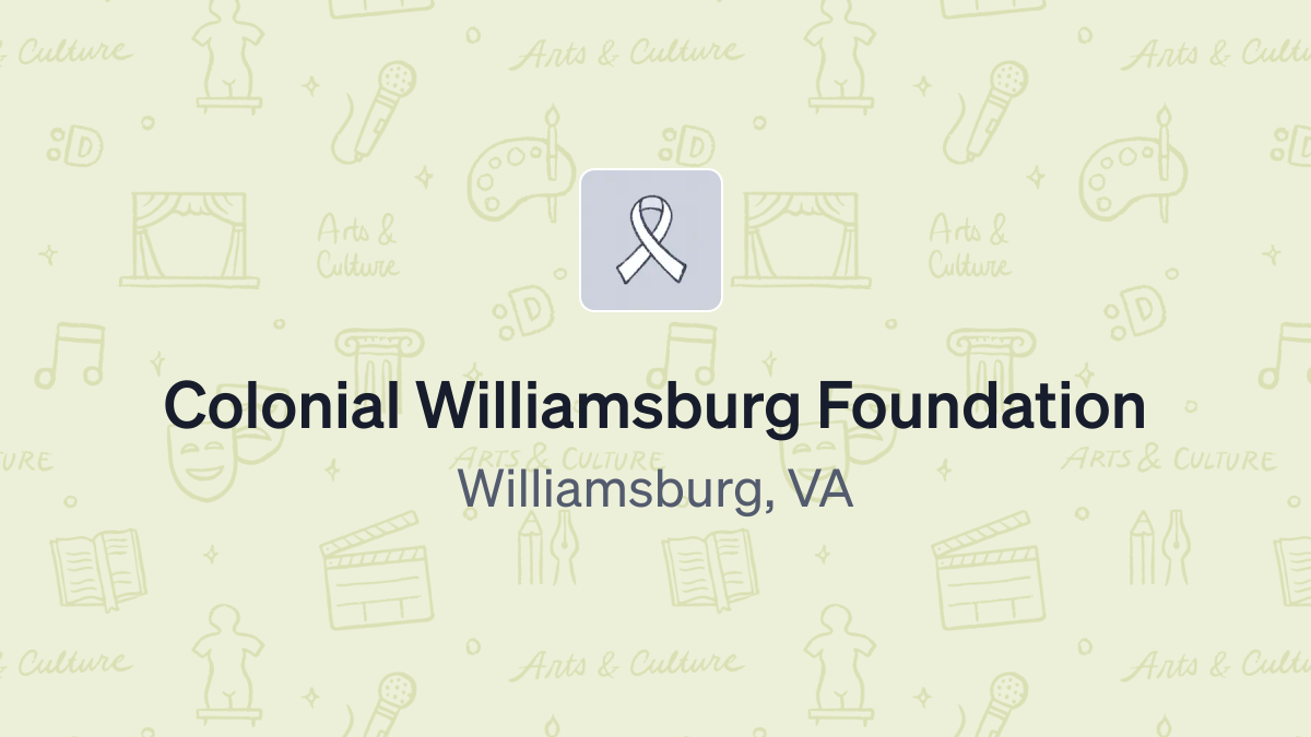 Donate to Colonial Williamsburg Foundation (54-0505888) using Daffy