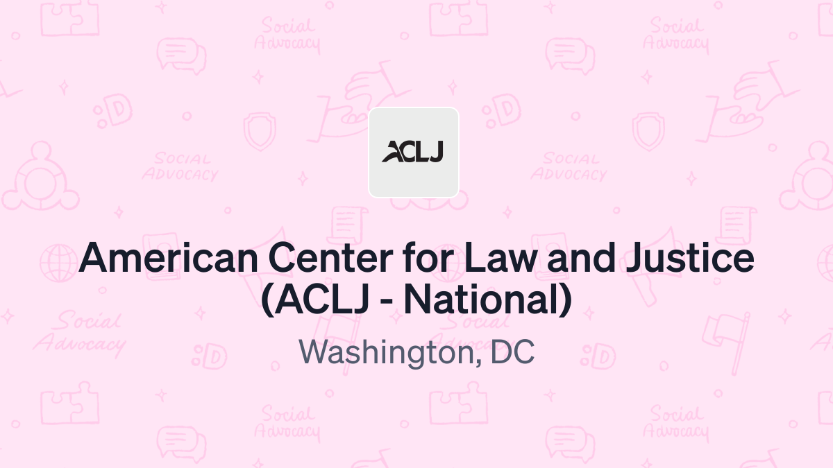 Donate to American Center for Law and Justice (ACLJ - National) (54 ...