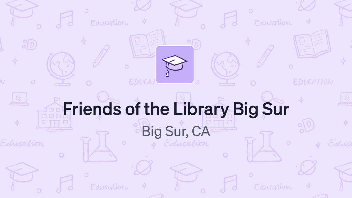 Donate to Friends of the Library Big Sur (77-0126947) using Daffy
