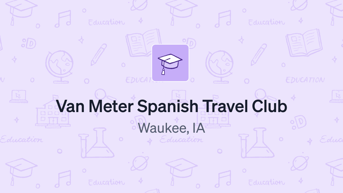 Donate to Van Meter Spanish Travel Club (81-1036060) using Daffy