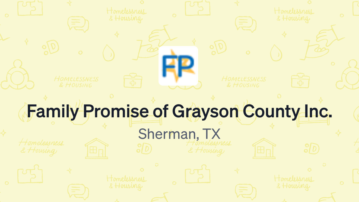 Donate to Family Promise of Grayson County Inc. (81-1140179)