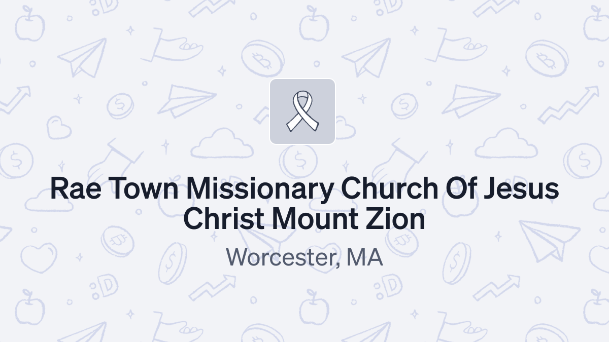 Donate to Rae Town Missionary Church Of Jesus Christ Mount Zion (85 ...