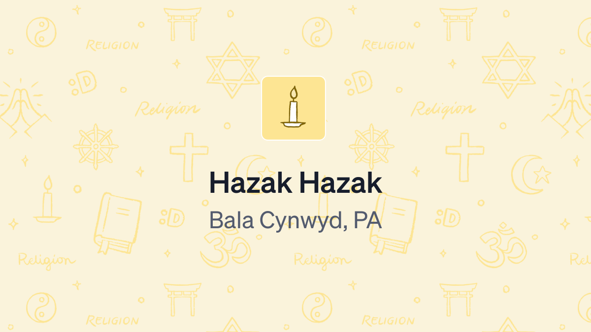 Donate to Hazak Hazak from Bala Cynwyd, PA (87-1174413) using Daffy
