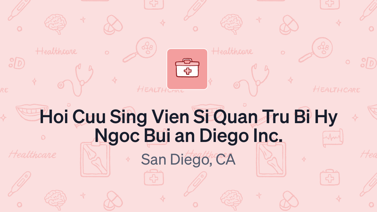 Donate to Hoi Cuu Sing Vien Si Quan Tru Bi Hy Ngoc Bui an Diego Inc ...