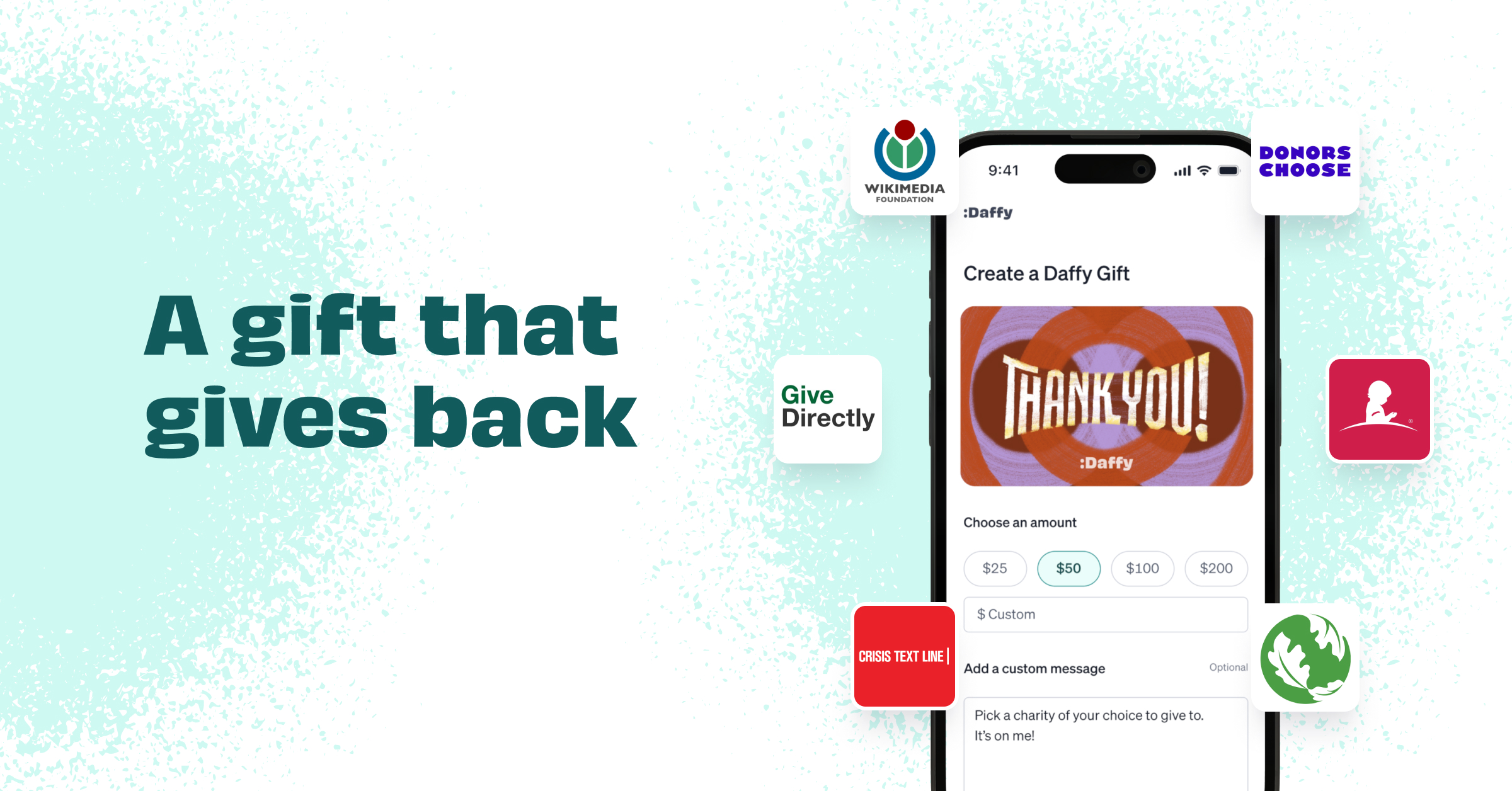 Send a charity gift card — Daffy Gifts